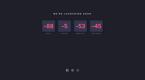 Frontend Mentor | Launch Countdown Timer coding challenge solution
