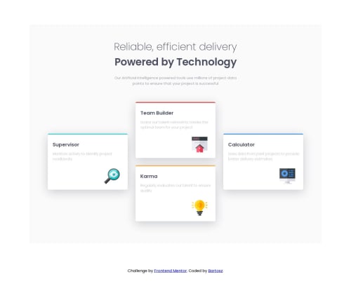 Frontend Mentor Four Card Feature Html And Css Using Flexbox Coding