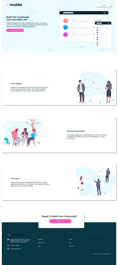 Frontend Mentor | Responsive Landing Page Using only HTML and CSS coding challenge solution