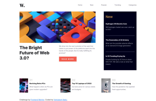 Frontend Mentor Css Flex Coding Challenge Solution
