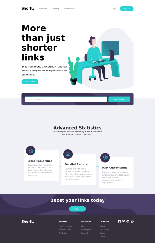 Responsive landing page using Nextjs and tailwindcss coding challenge ...