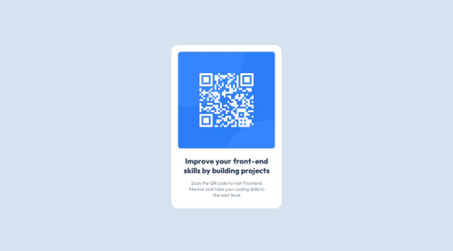 Frontend Mentor | QR-CODE Component using HTML and CSS Flexbox. coding challenge solution