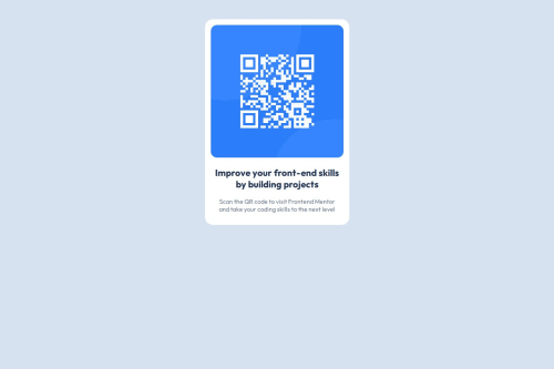 Frontend Mentor | QR Code Component Main coding challenge solution