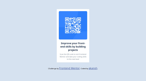 Frontend Mentor | qr-code scanner soln coding challenge solution