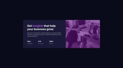 Frontend Mentor | Responsive design with CSS and HTML using Flexbox ...
