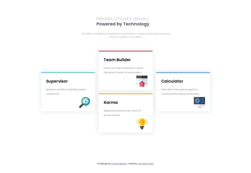 Frontend Mentor | Html, css, flexbox, grid, sass coding challenge solution