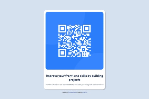 Frontend Mentor | Qr code coding challenge solution