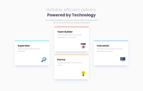 Frontend Mentor | Four Card Feature with Flexbox and CSS Grid coding challenge solution