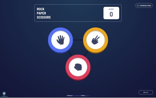 Frontend Mentor | Rock, Paper, Scissors (+Lizard & Spock) Game coding challenge solution