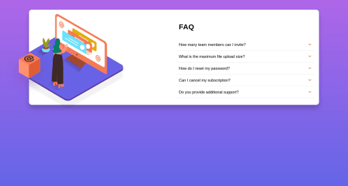 Frontend Mentor | NextJS + TailwindCSS solution for FAQ Accordion coding challenge solution
