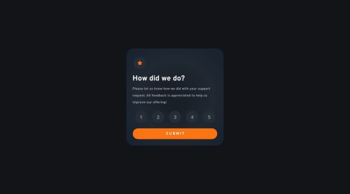 Frontend Mentor Interactive Rating Using Flexbox Coding Challenge