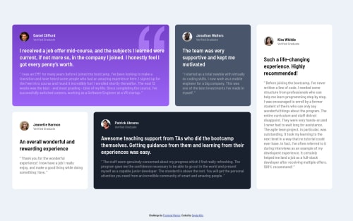 Frontend Mentor | Responsive page using css flexbox and grid coding challenge solution
