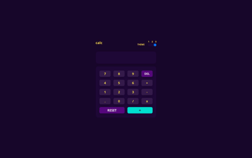 Frontend Mentor | Calculator App Tailwind-React coding challenge solution