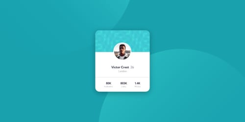 Profile card component coding challenge solution | Frontend Mentor