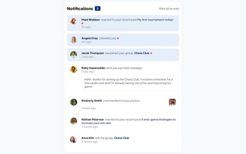 Frontend Mentor | Responsive notifications page challenge completed ...