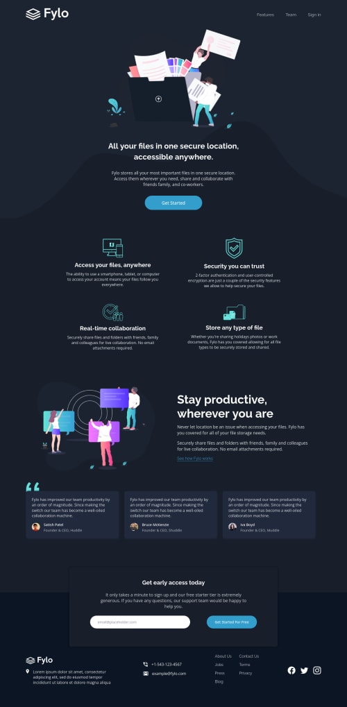 Frontend Mentor Responsive Landing Page Using Css Flexbox Mediaqueries Coding Challenge Solution