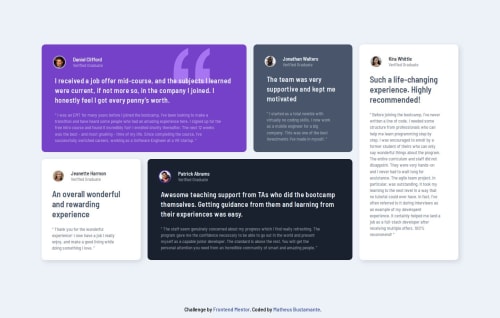 Frontend Mentor | GRID layout responsivo utilizando somente HTML5/CSS3 coding challenge solution