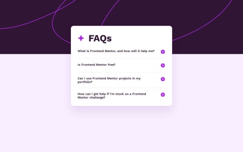 Frontend Mentor | FAQ Accordion coding challenge solution