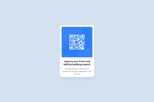 Frontend Mentor | QR Component design using HTML and CSS coding challenge solution