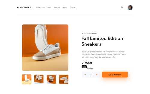 Frontend Mentor E Commerce Product Page Coding Challenge Solution