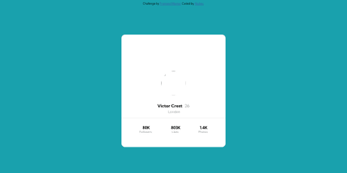 Frontend Mentor | Responsive profile card using flexbox coding challenge solution