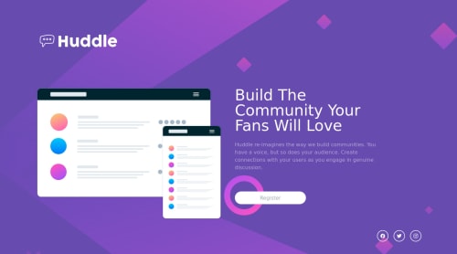 Frontend Mentor | huddle-landing-page-with-a-single-introductory-section-B coding challenge solution