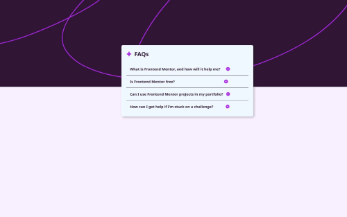 Frontend Mentor | FAQ-accordion coding challenge solution