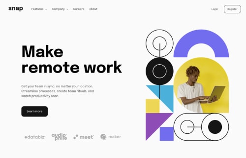 Intro Section With Dropdown Navigation coding challenge solution | Frontend Mentor