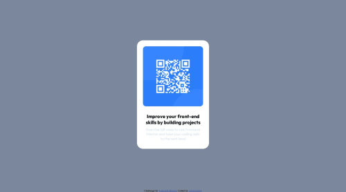 Frontend Mentor | Responsive QR Code card with Flex and Block coding ... Frontend Mentor | Responsive QR Code card with Flex and Block coding ...