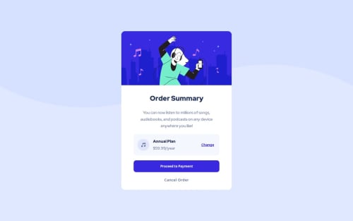 Frontend Mentor | Order summary component (HTML and CSS) coding challenge solution