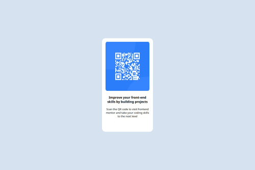 Frontend Mentor | QR Code Component Using Flexbox coding challenge solution
