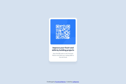 Frontend Mentor | QR Code challenge using custom properties, grid and ...