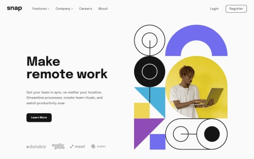 Frontend Mentor | Intro section with dropdown navigation coding challenge solution
