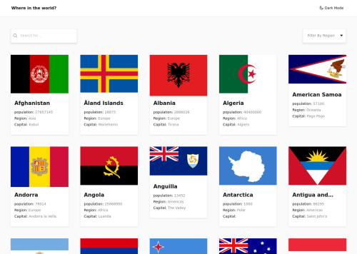 Frontend Mentor | Rest Countries API with ReactJs coding challenge solution