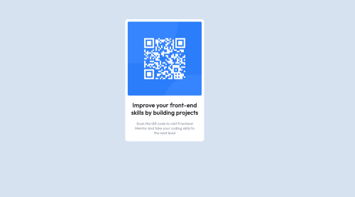 Frontend Mentor | QR code component using HTML5 and CSS coding challenge solution