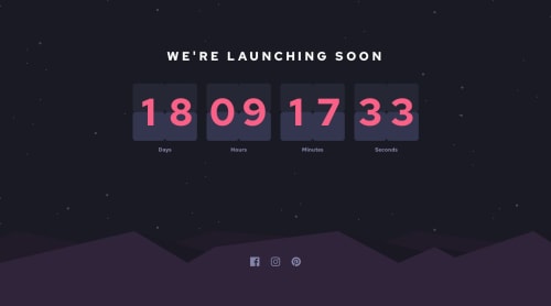 Frontend Mentor | Launch CountDown Timer coding challenge solution