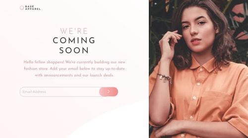Frontend Mentor Coming Soon Page Using Html Css And Js Coding Challenge