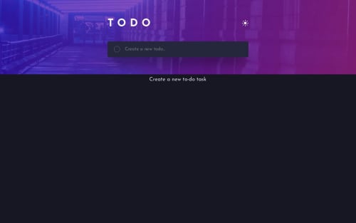 Todo app React coding challenge solution | Frontend Mentor