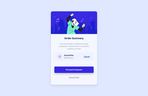 Order summary component using flexbox coding challenge solution