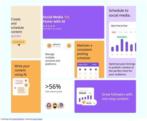 BENTO-GRID-MAIN . Responsive page using CSS grid, flexbox coding ...