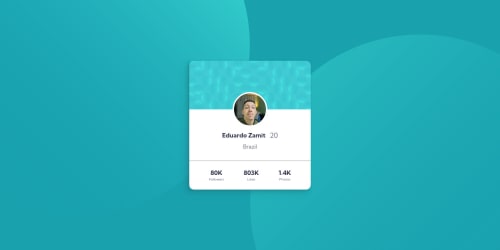 Frontend Mentor | Profile card coding challenge solution