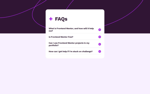 Responsive FAQ (dekstop,tablet,mobile) javacript DOM coding challenge solution | Frontend Mentor