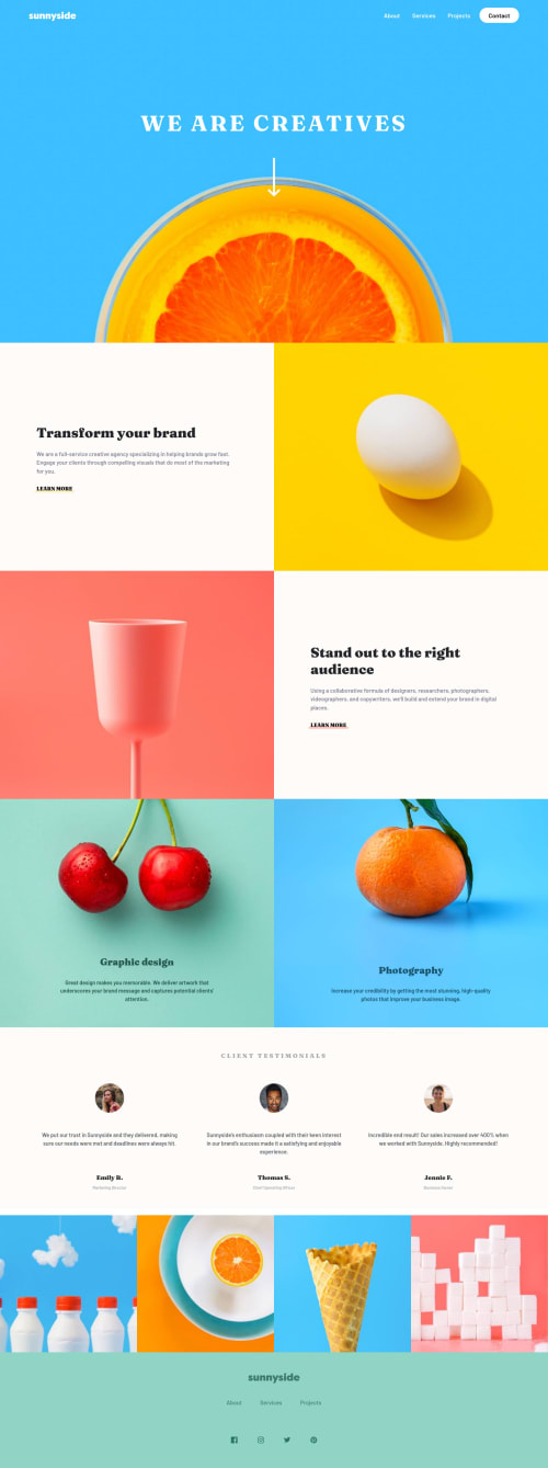 Frontend Mentor Sunnyside Agency Landing Page Coding Challenge Solution