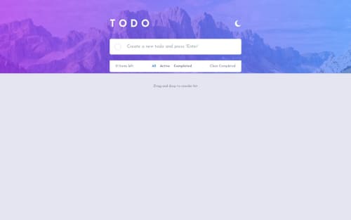 Frontend Mentor | Todo App - Next React Tailwind coding challenge solution