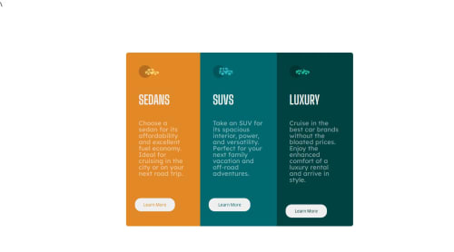 Website Page for a 3 column preview card component made with HTML&CSS coding challenge solution ...
