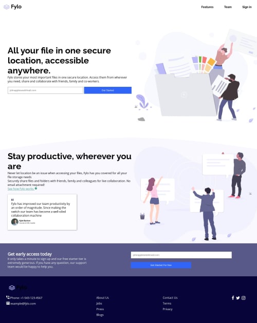 Frontend Mentor | Responsive landing page using HTML and CSS coding challenge solution