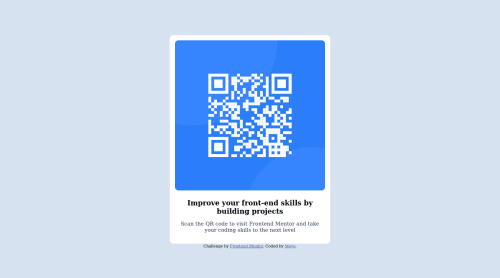 Frontend Mentor | QR code component page using HTML and CSS coding challenge solution