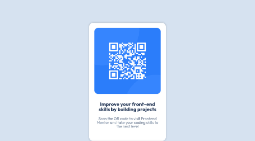 Frontend Mentor | QR code component using flexbox coding challenge solution