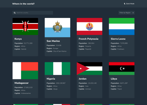 Frontend Mentor | country details website using rest countries api coding challenge solution
