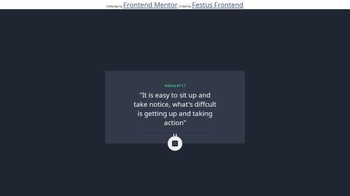 Advise-app chanlleges using html, Css and javascript coding challenge solution